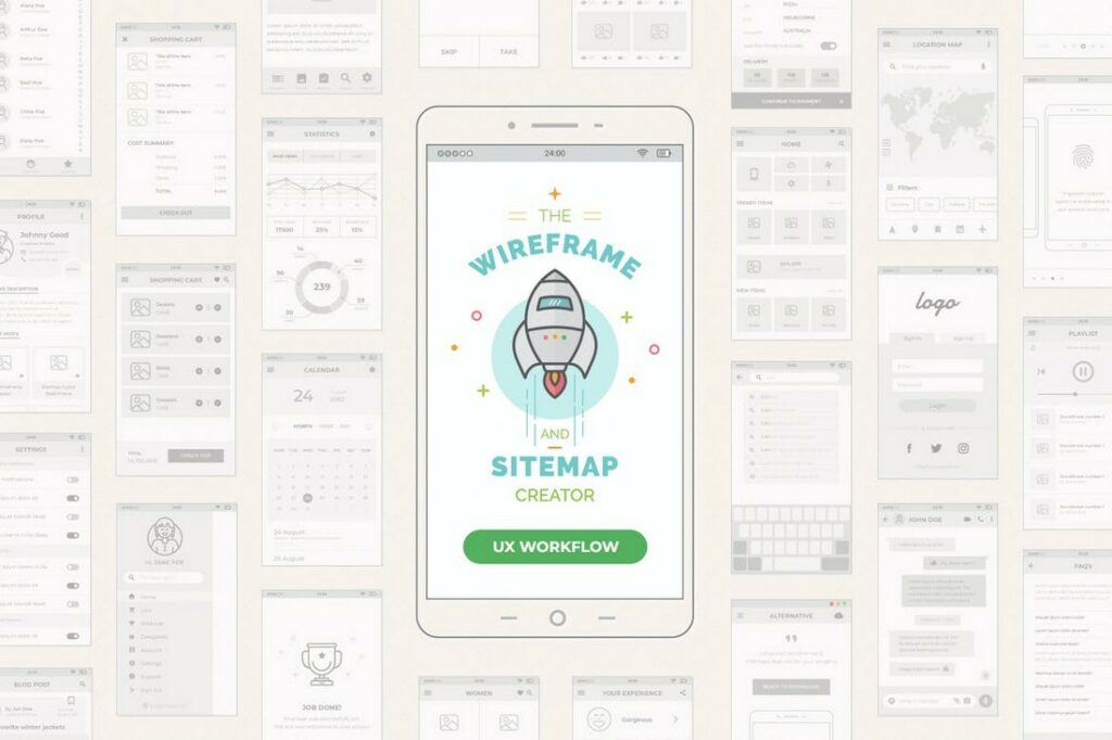 35+ Mobile App Wireframe Templates: iPhone + Android | Design Shack