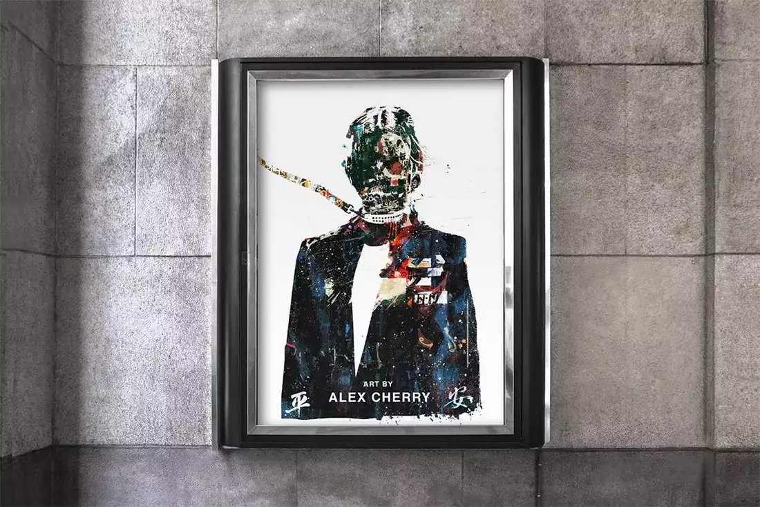 Urban Brick Wall Poster Mockup | Design Shack