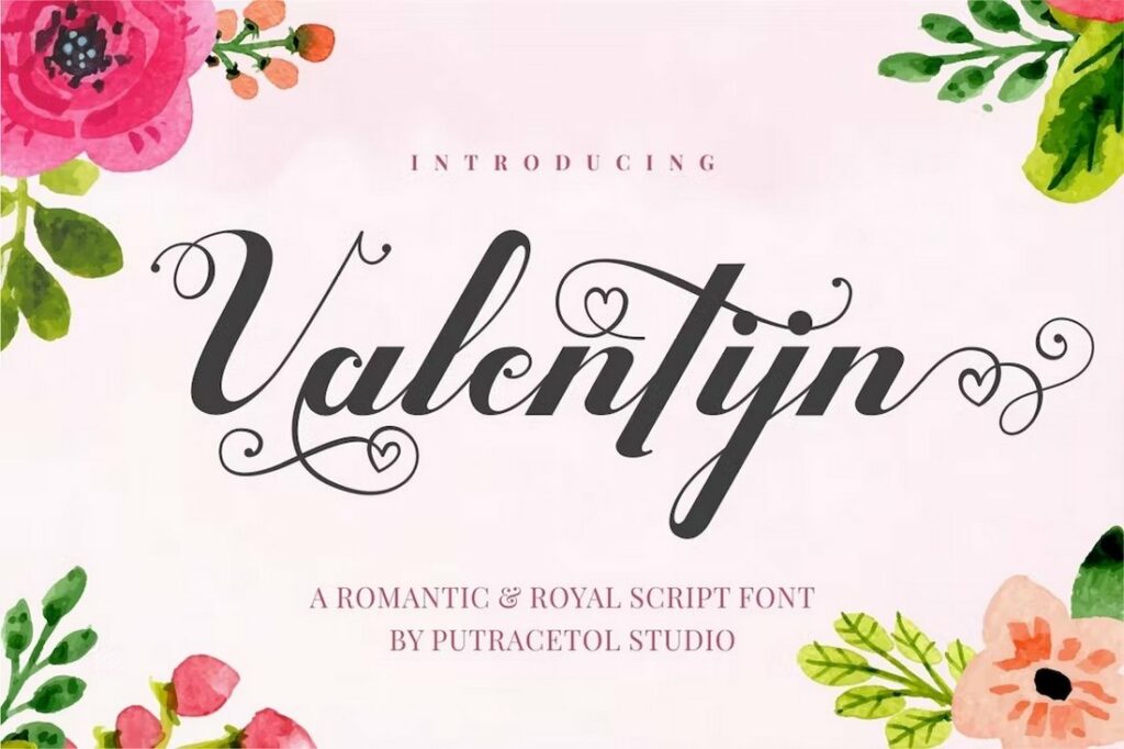 25+ Best Love & Romantic Fonts | Design Shack