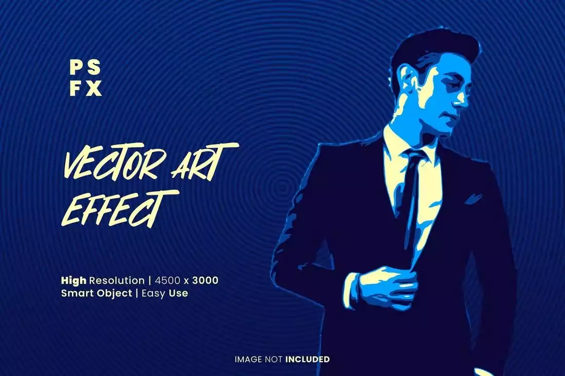 Vector Art Photo Effect PSD Template | Design Shack