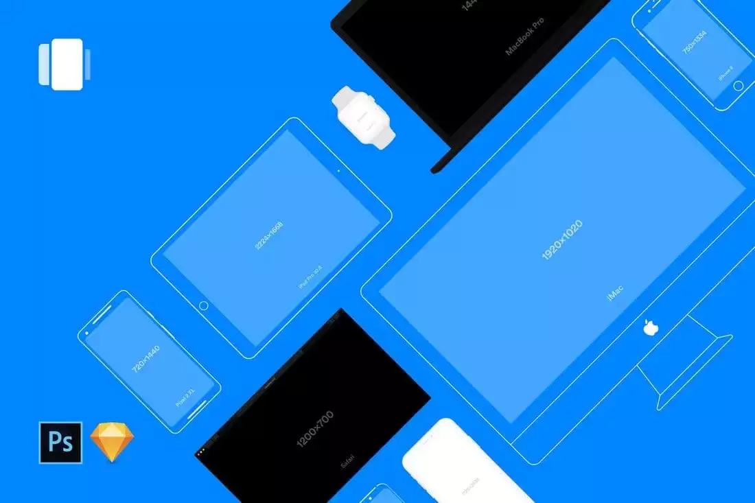 Vector Mockups Library | Design Shack