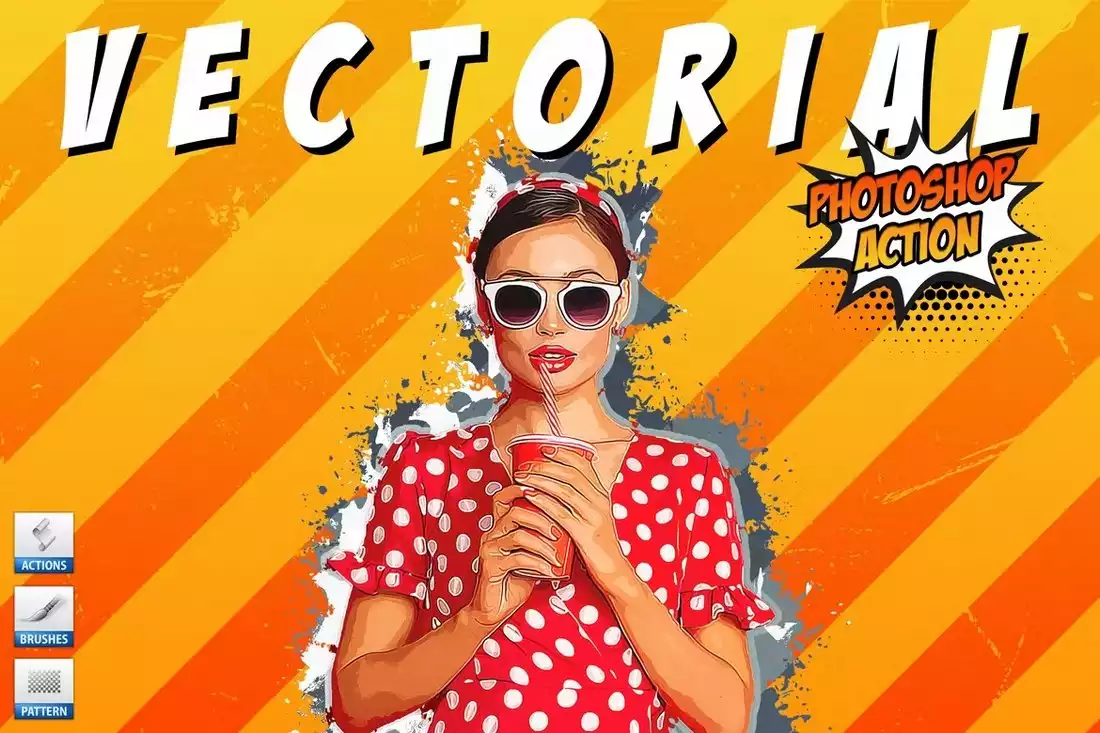 Vectorial Comic Book Effect Photoshop Action | Design Shack