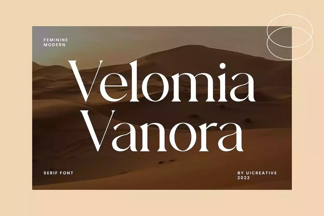 Velomia Vanora Font | Design Shack