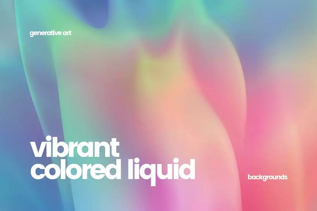 Vibrant Colored Liquid Backgrounds | Design Shack