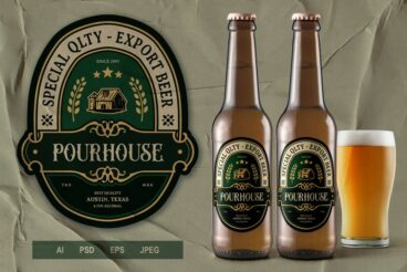 25+ Templat Desain Label Minuman & Makanan 2024 - desainae.com