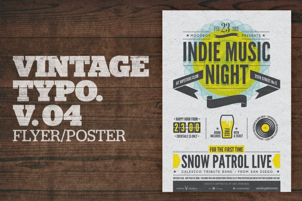 27 Inspiring Letterpress Style Posters | Design Shack