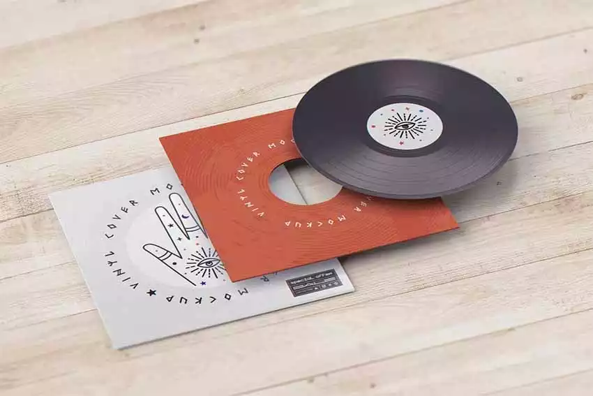 Vinyl LP Mockup PSD | Design Shack