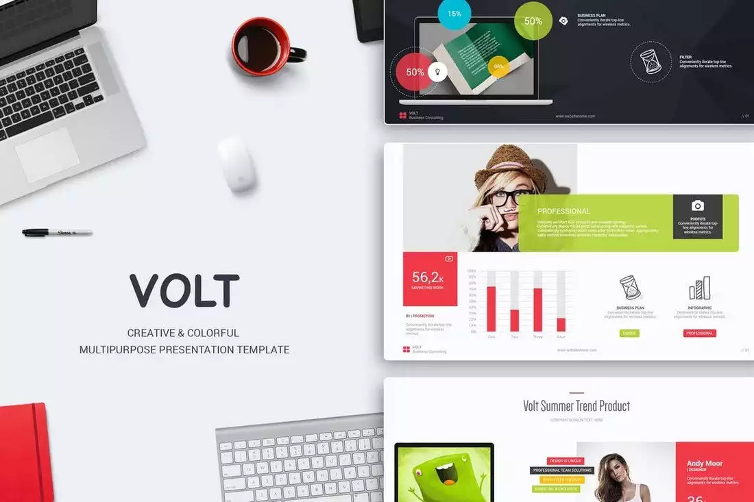 Volt Multipurpose Template | Design Shack