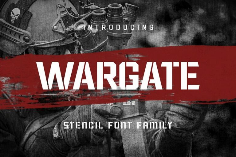20+ Best Military & Army Fonts (Stencil Style) | Design Shack