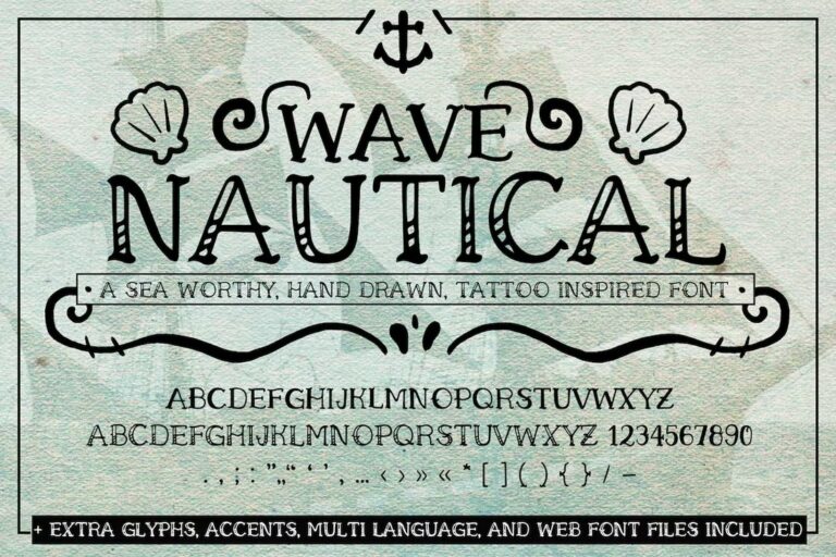 20+ Best Nautical Fonts (Sea + Sailing Style Fonts) | Design Shack