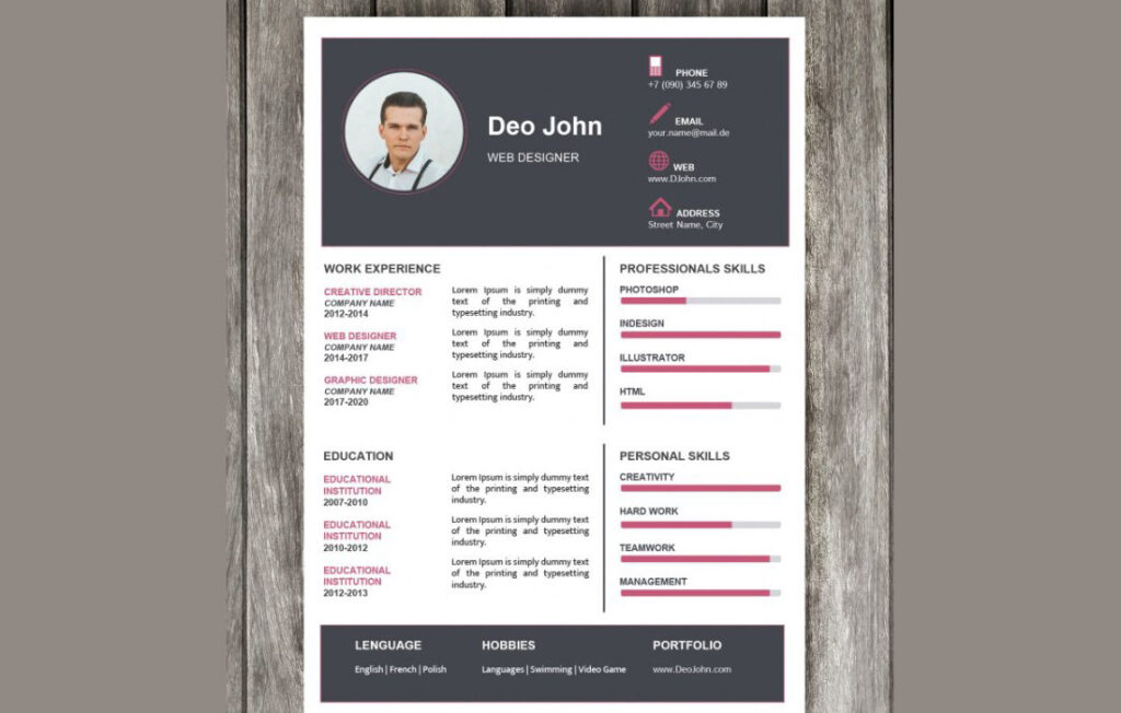 20+ Modern Google Docs Resume Templates 2022 - Blog of Web Design ...