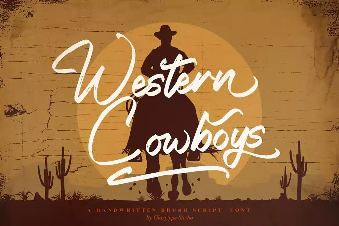 Western Cowboys Handwriting Western Cursive Font | Design Shack