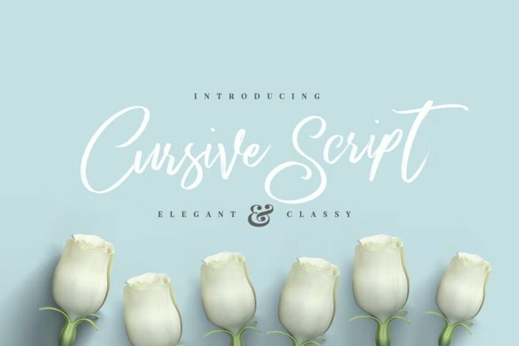 Cursive vs. Script Typography: Which Is Better? – Yes Web Designs