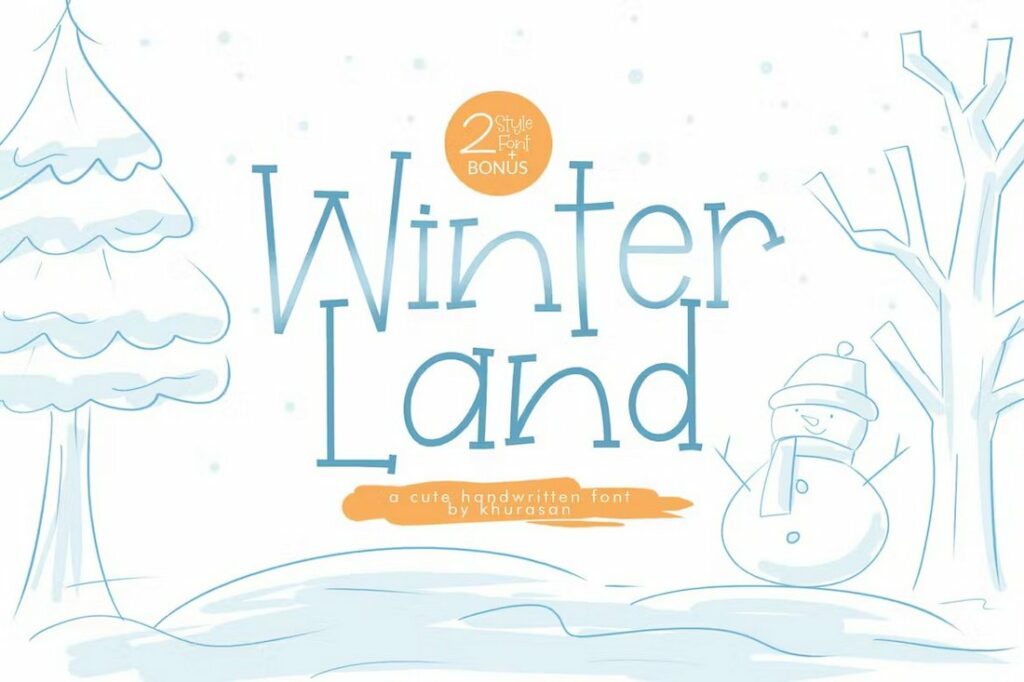 25+ Best Winter, Ice & Snow Fonts (Free & Pro) - Shack Design