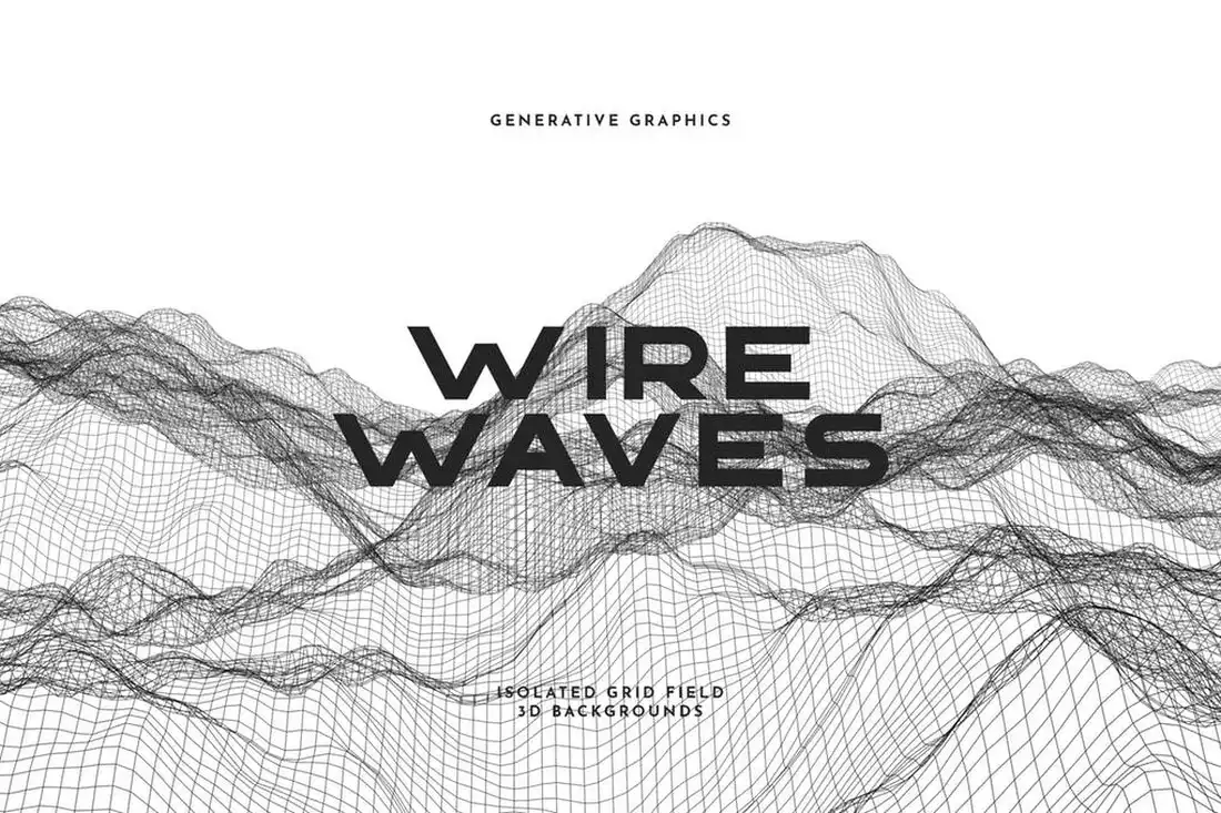 Wire Waves Background Set | Design Shack