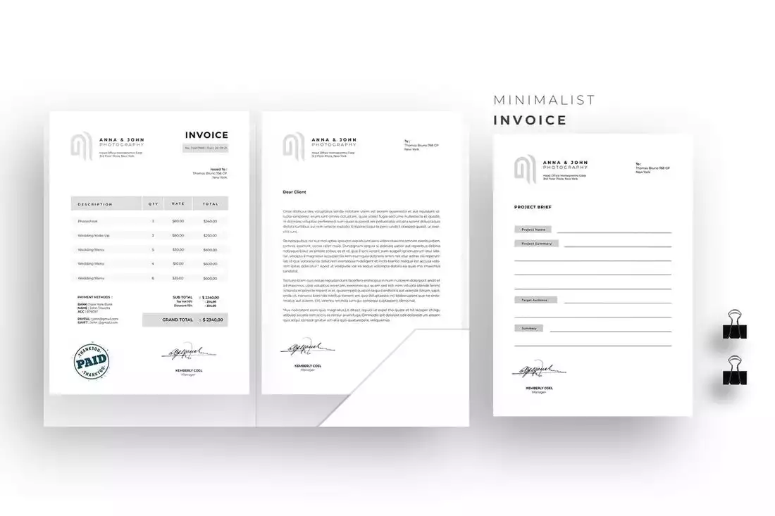 Word Invoice & Stationery Templates | Design Shack