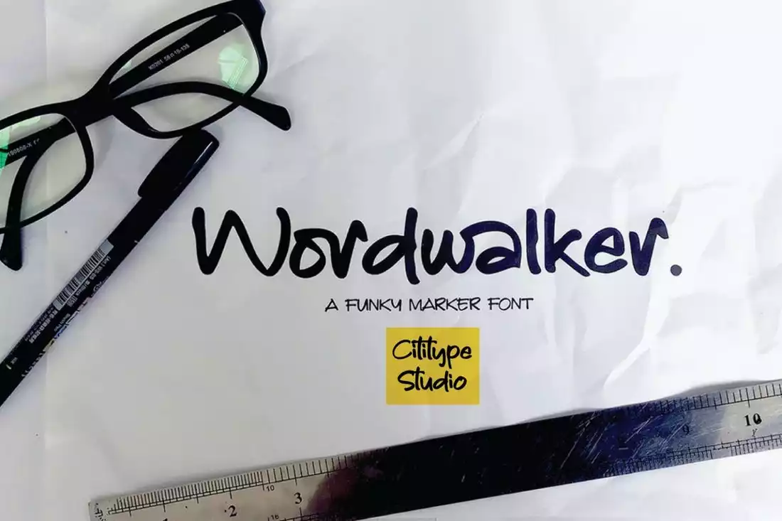 Wordwalker Funky Marker Font | Design Shack