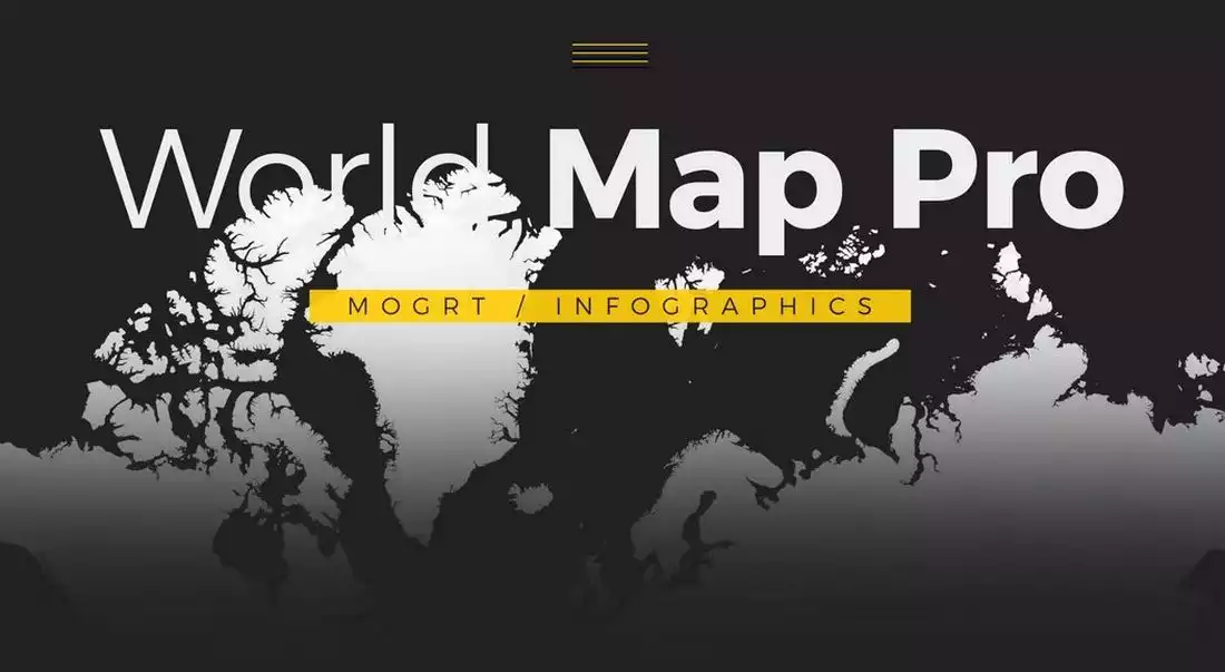 World Map Pro Infographic Template for Premiere Pro | Design Shack