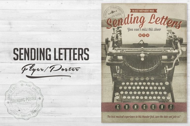 27 Inspiring Letterpress Style Posters | Design Shack