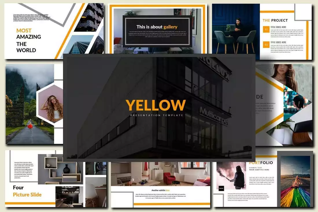 Yellow Presentation Template | Design Shack
