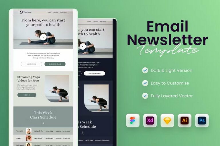 20+ Best Adobe XD Email Templates | Design Shack