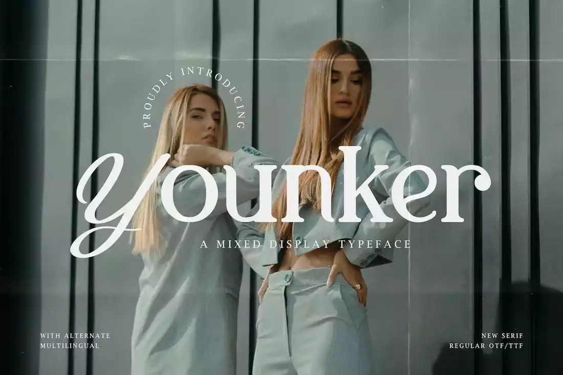 Younker Unique Mixed Display Font | Design Shack
