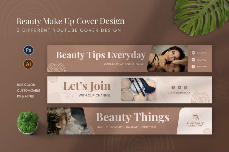 35+ Best YouTube Cover Art & Banner Templates (Free & Pro) | Design Shack