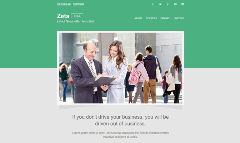 20+ Best Business Email Newsletter Templates (With Modern Responsive ...
