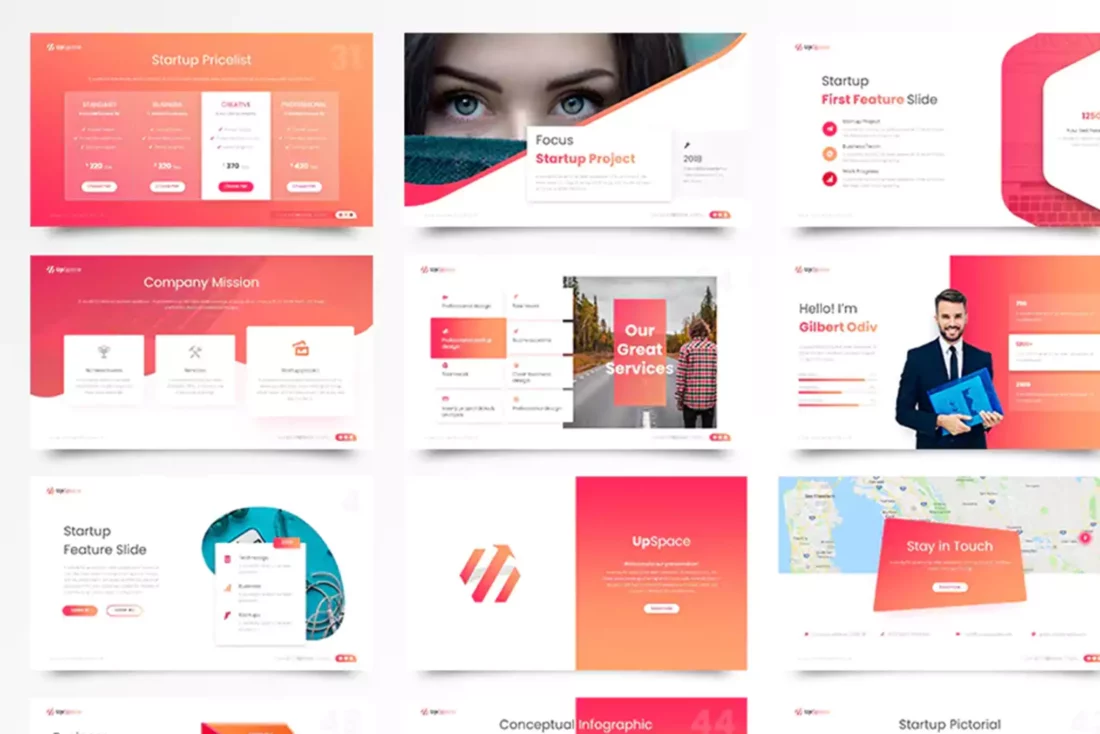 UpSpace Presentation Template | Design Shack