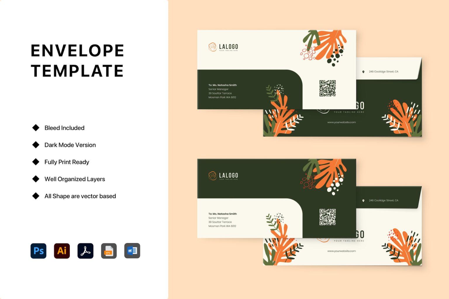 20+ Best Envelope Templates for InDesign, Word + More | Design Shack
