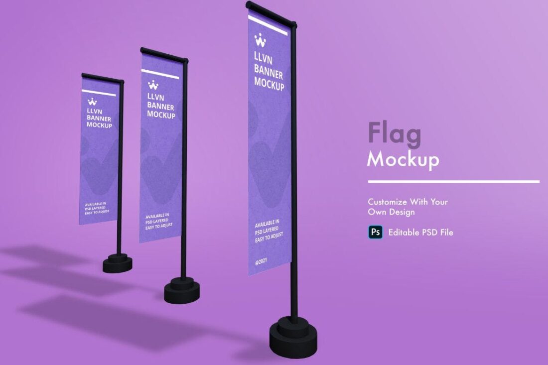 Advertising Flag Mockups | Design Shack