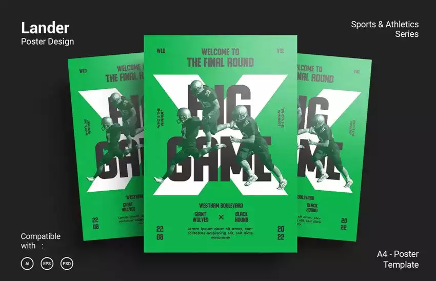 Lander Affinity Designer Poster Templates | Design Shack