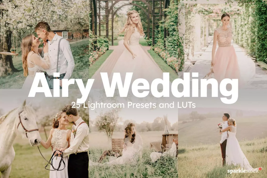 Airy Wedding Lightroom Presets and LUTs | Design Shack