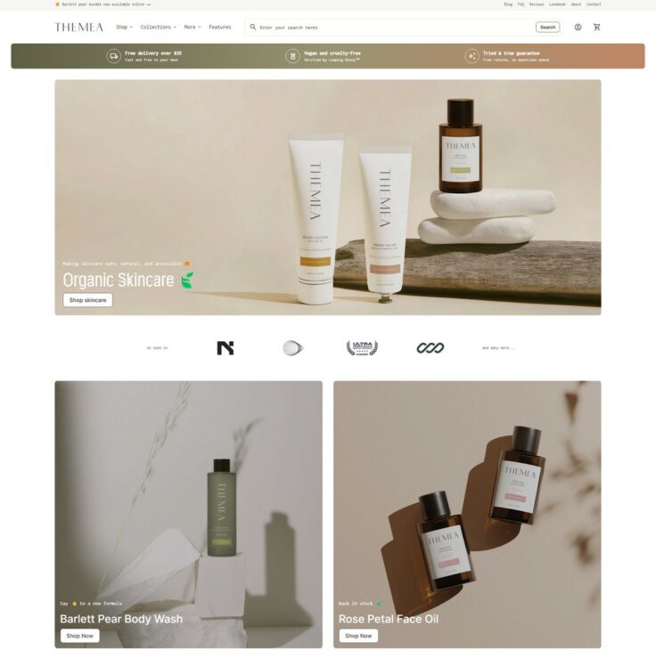 17+ Tema Shopify Minimal Dengan Desain Bersih & Minimalis - desainae.com