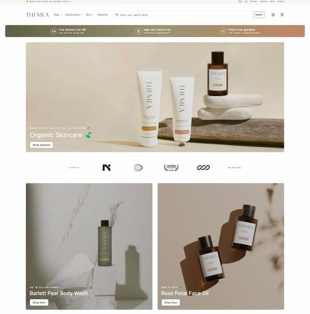 30 Tema Shopify yang Dirancang dengan Indah untuk tahun 2024 - desainae.com