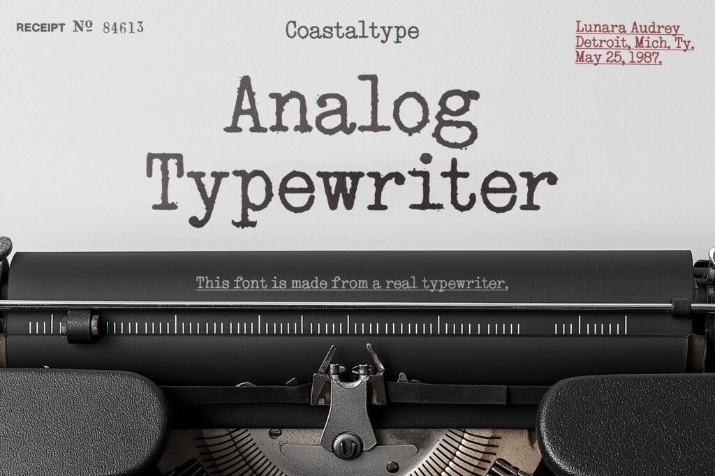 25+ Best Typewriter Fonts (Old, Vintage, Tattoo & More!) | Design Shack
