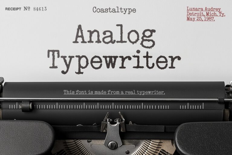 25+ Best Typewriter Fonts (Old, Vintage, Tattoo & More!) | Design Shack