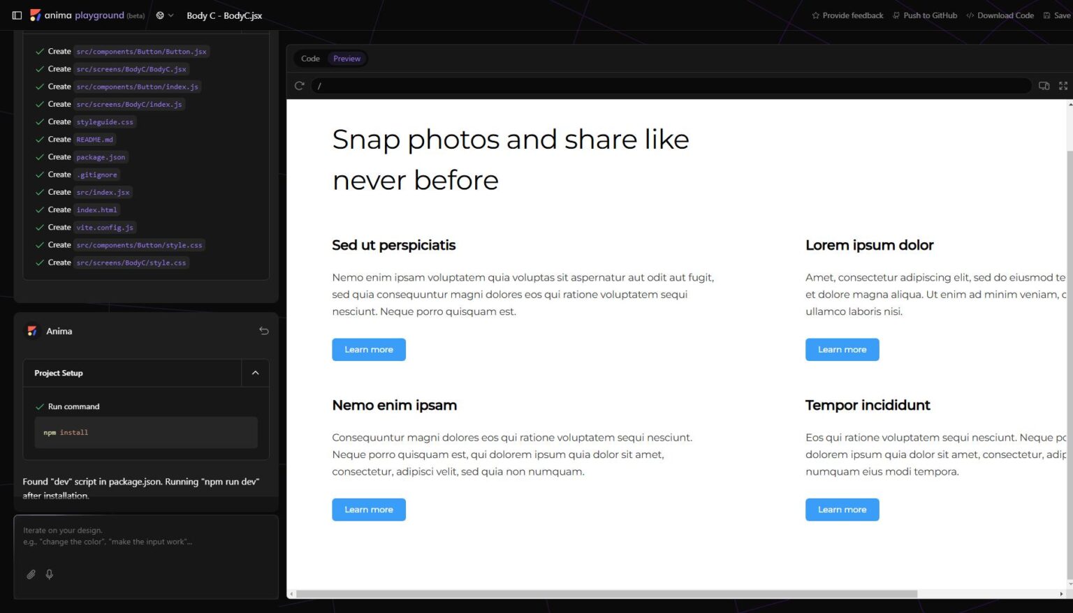 Anima’s Playground Turns Designs Into Functional Apps | Design Shack