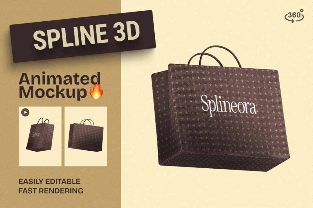 15+ Best 3D Mockups for Photoshop, Spline, Filmbox & More | Design Shack