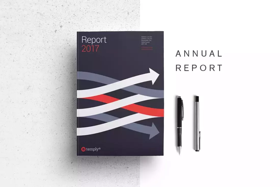 Annual Report 28-Page InDesign Template | Design Shack