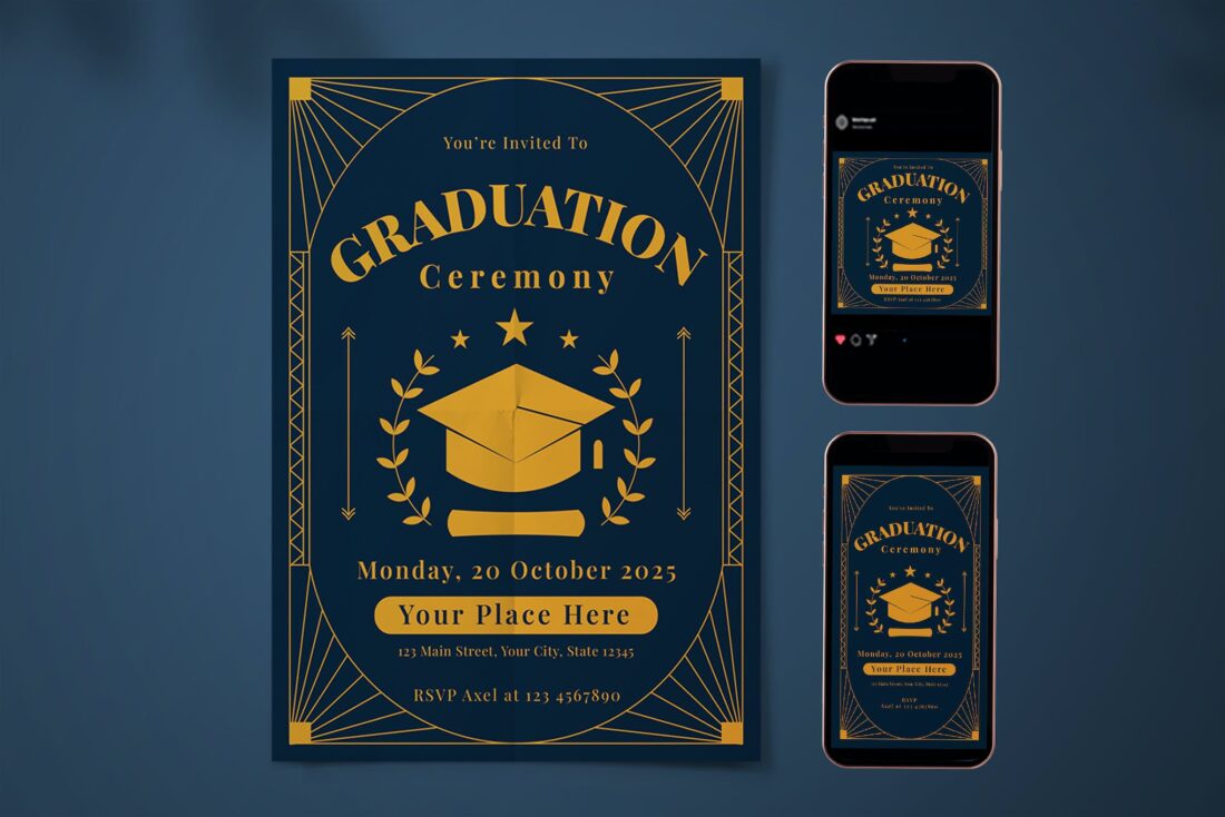 20+ Best Graduation Templates (Invitations, Announcements ...