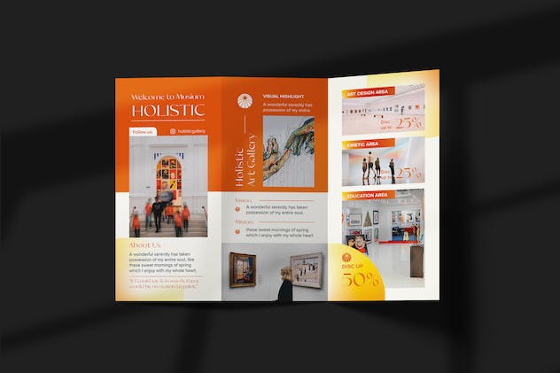 Art Gallery Brochure Template | Design Shack