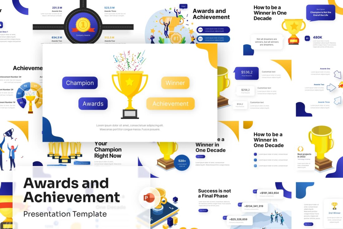 17+ Penghargaan Terbaik Menampilkan Template PowerPoint - desainae.com