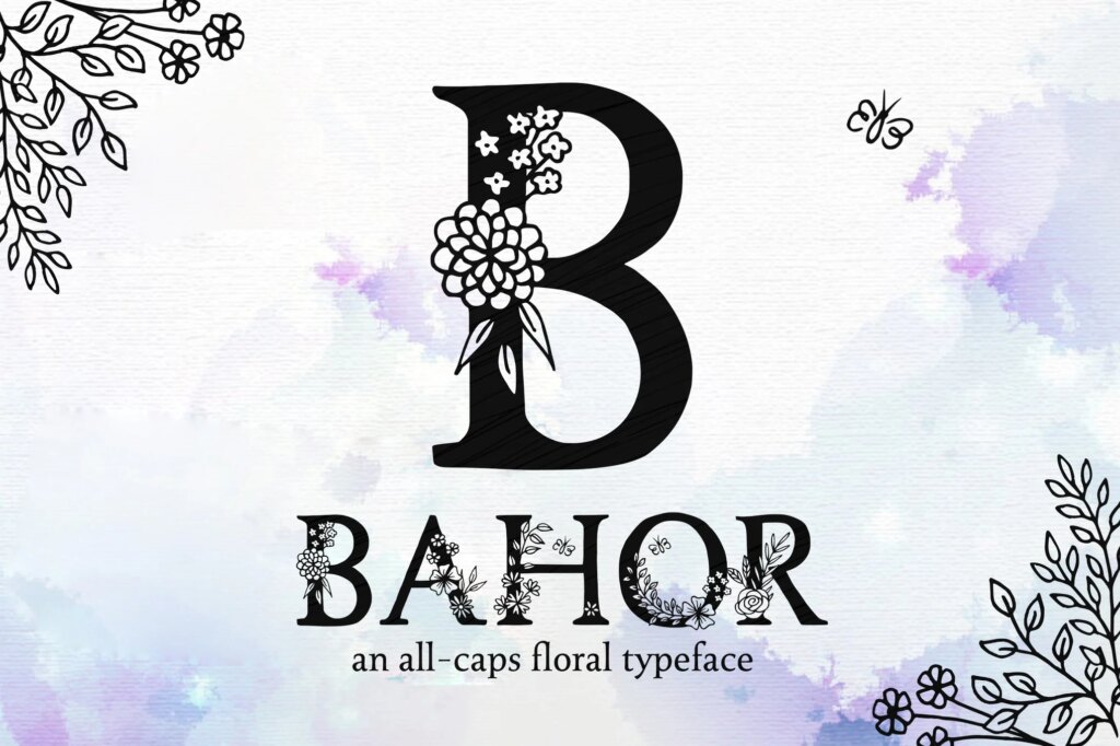 20+ Best Flower Fonts (Free & Pro Floral Fonts) | Design Shack