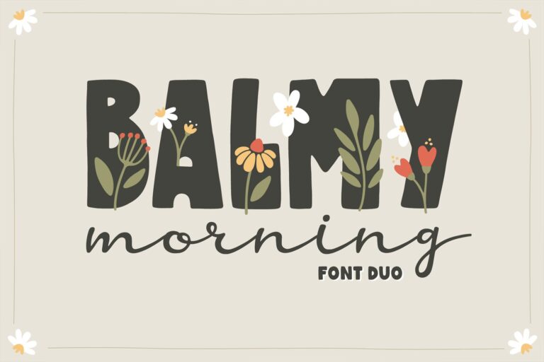 30+ Best Flower Fonts (Free & Pro Floral Fonts) | Design Shack