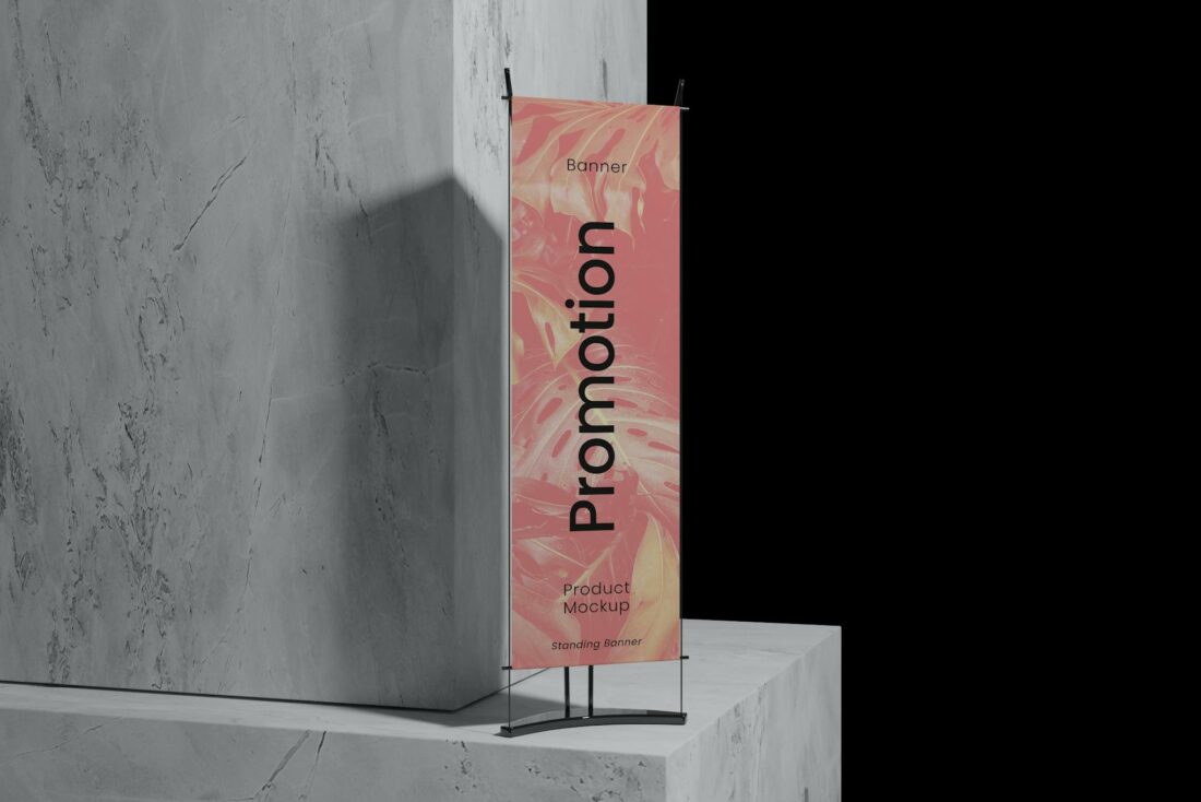 Banner Display Mockup Template | Design Shack