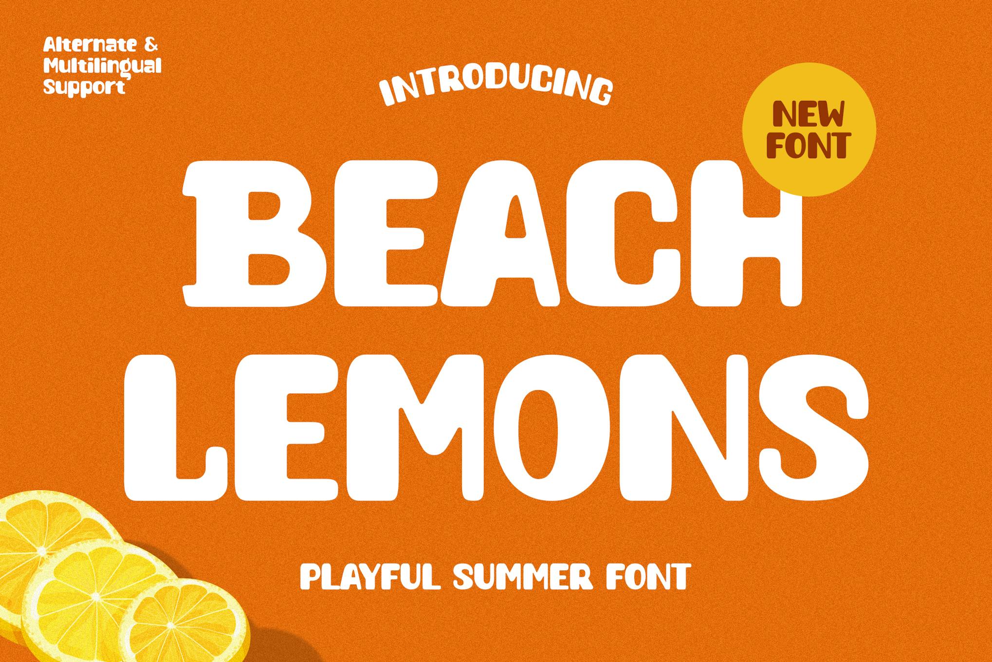 Beach Lemons Font | Design Shack