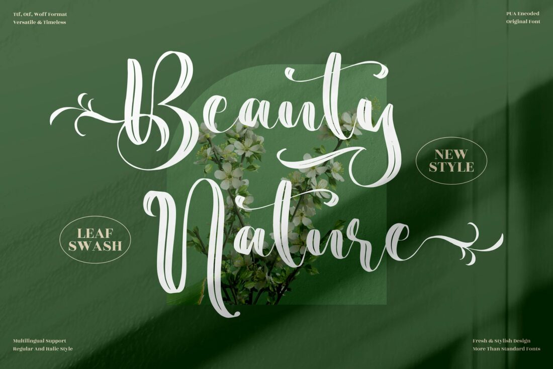 Beauty Nature Script Font | Design Shack