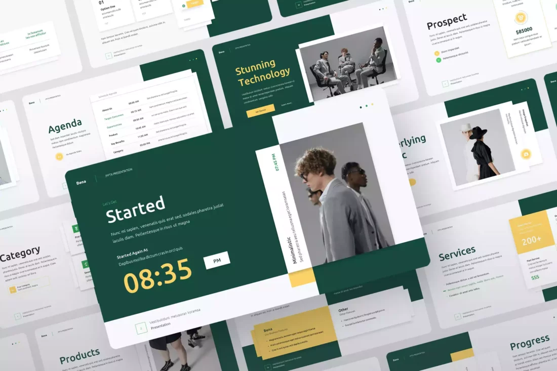 Bena Startup Pitch Deck Template | Design Shack