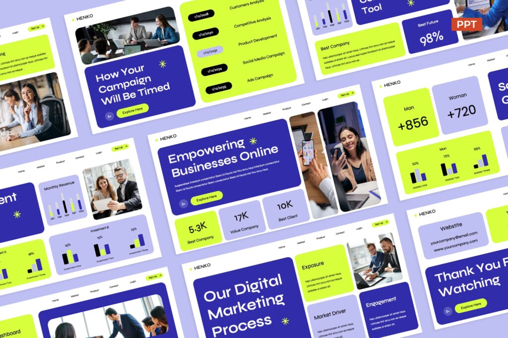 45+ Business & Marketing PowerPoint Templates 2025 | Design Shack